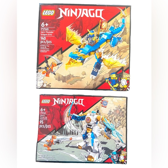 Lego | Toys | Lego Ninjago Lot Of 2 Jays Thunder Dragon 776 Zanes Power ...